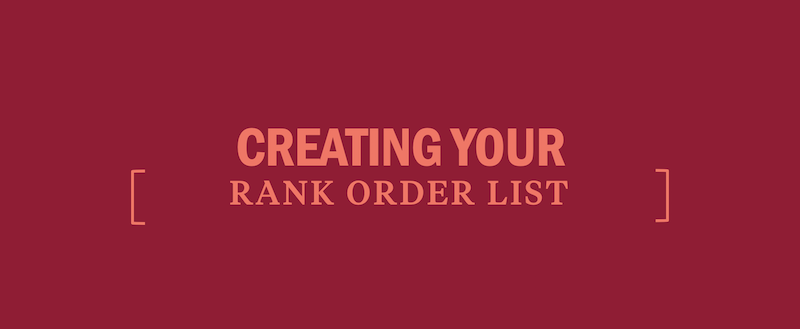 Tips for Creating Your Rank Order List - Kaplan Test Prep